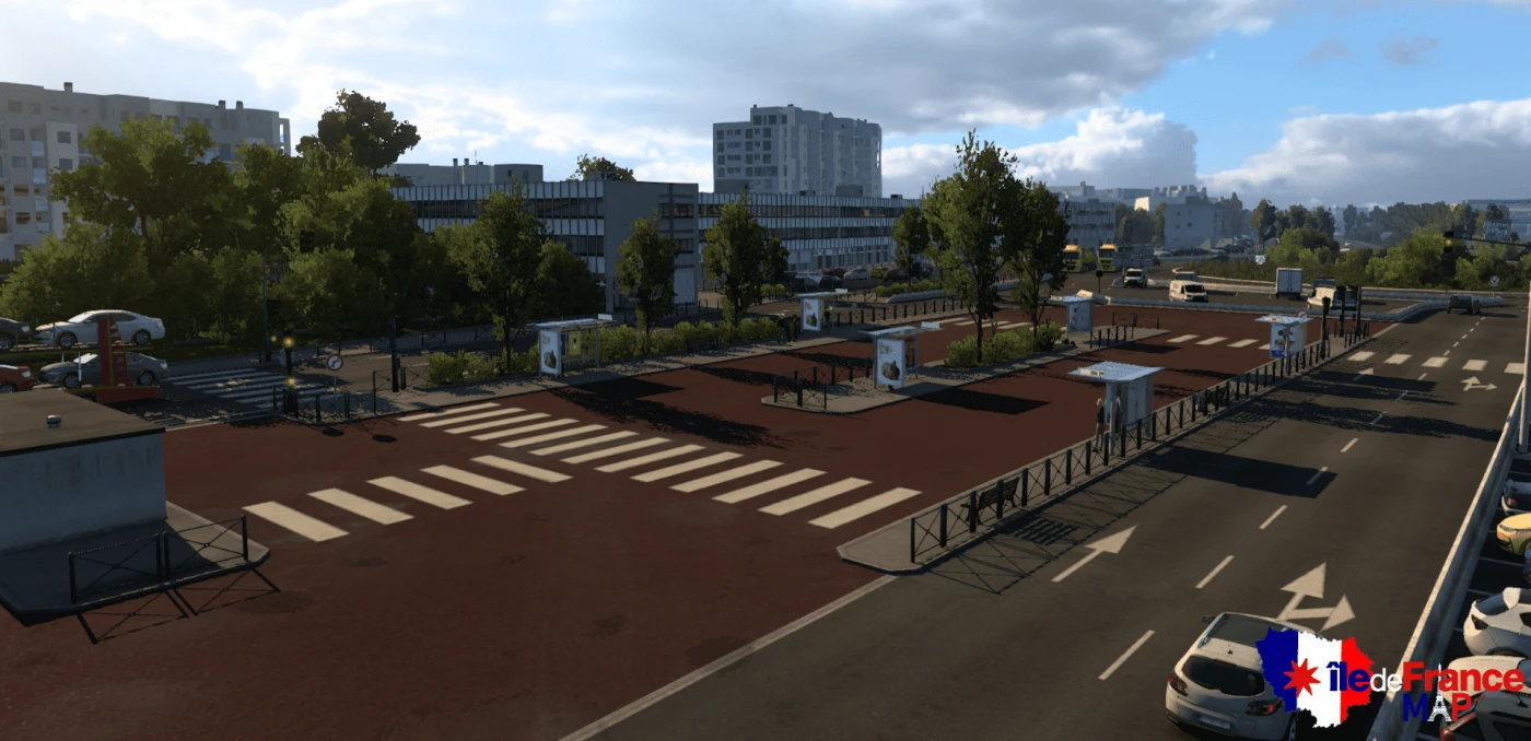 Île-de-France (Paris Suburbs) Map 1:1 v0.0.9a - ETS2 mods download