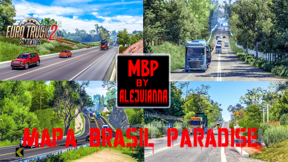 Mapa Brasil Paradise (1.42.x) - ETS2 mods download