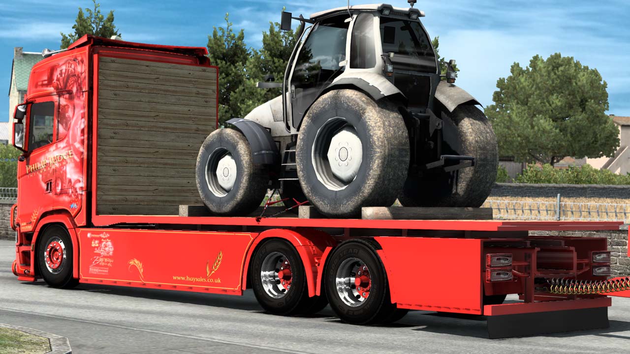 Custom Flatbed Chassis and Trailer Combo for RJL & Next Gen Scania v5.0 ...