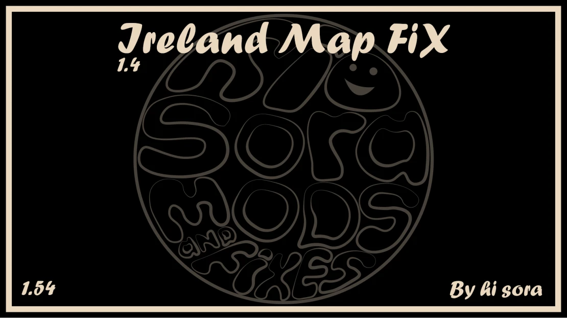 Ireland Map FIX v1.4 1.54 - ETS2 mods download