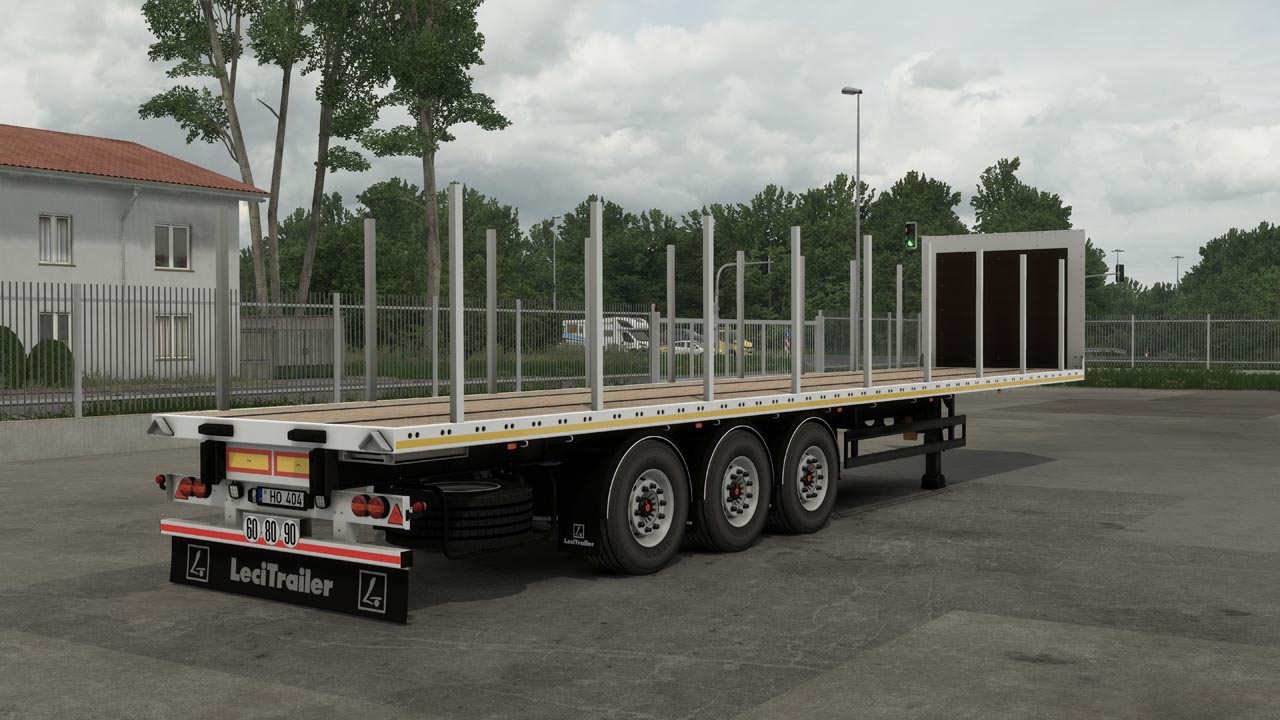 LeciTrailer Flatbed v6 1.53 - ETS2 mods download