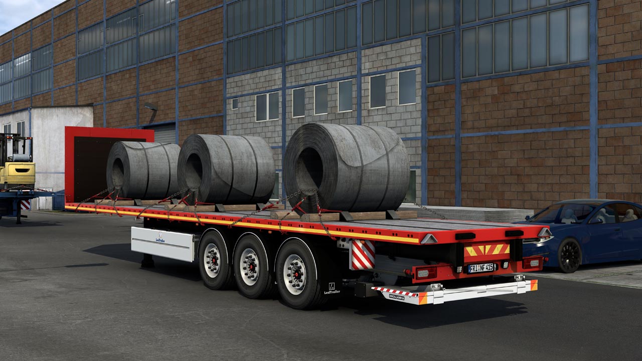 LeciTrailer Flatbed v6 1.53 - ETS2 mods download