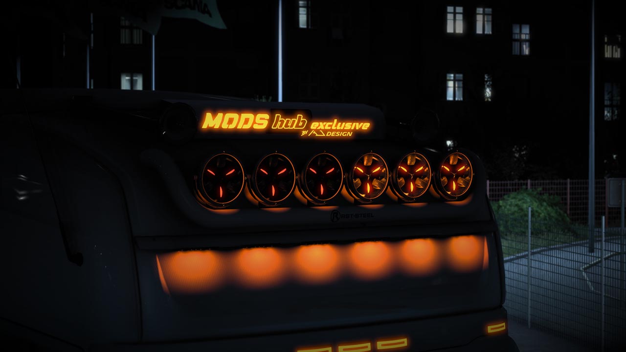 Next level Hella Orange Headlights Bulbs v1.5 1.50 - ETS2 mods download
