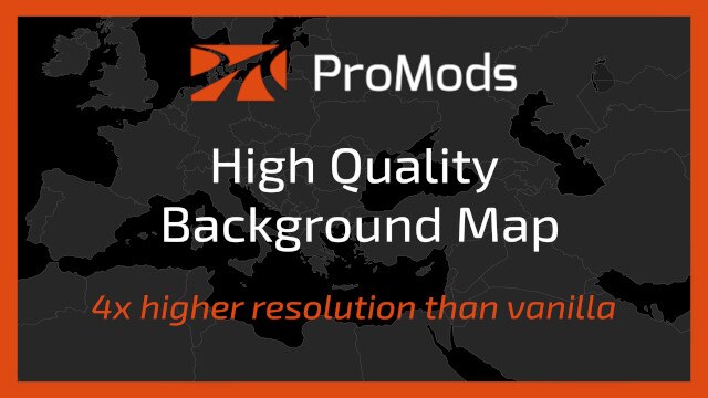 ProMods High Quality Map Background v1.7.1 - ETS2 mods download
