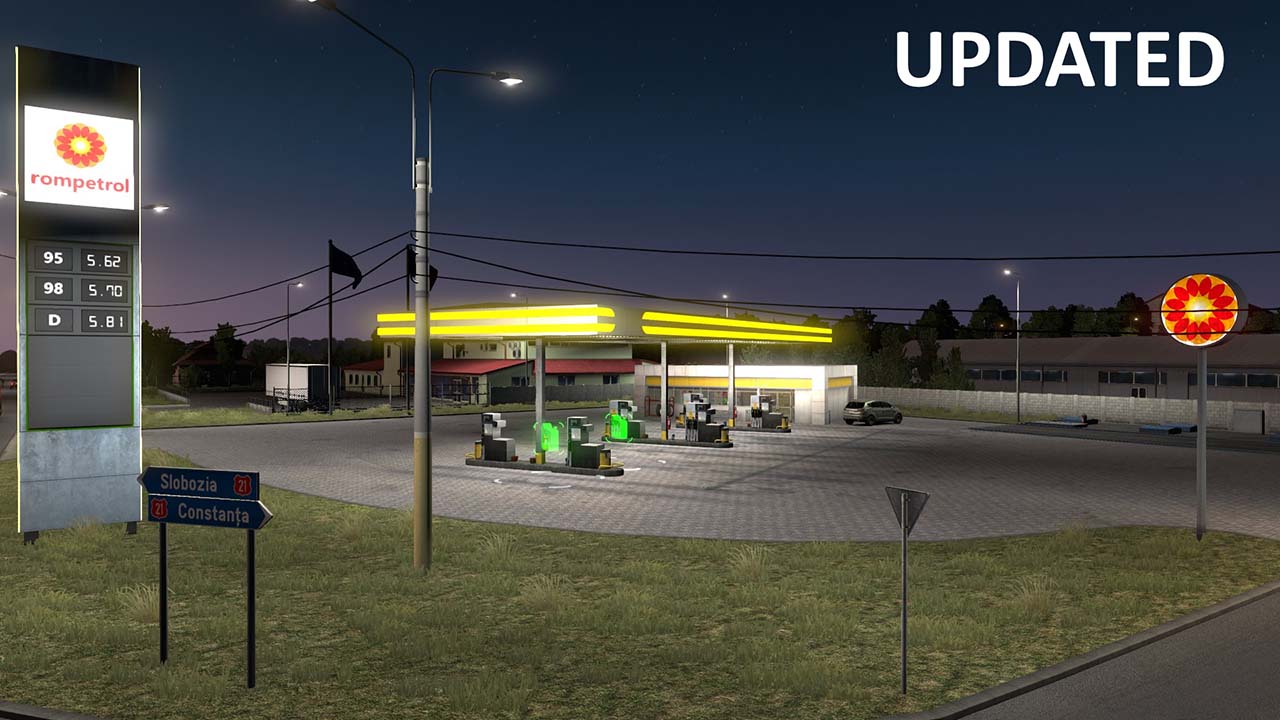 Real European Gas Stations Reloaded v1.47 - ETS2 mods download