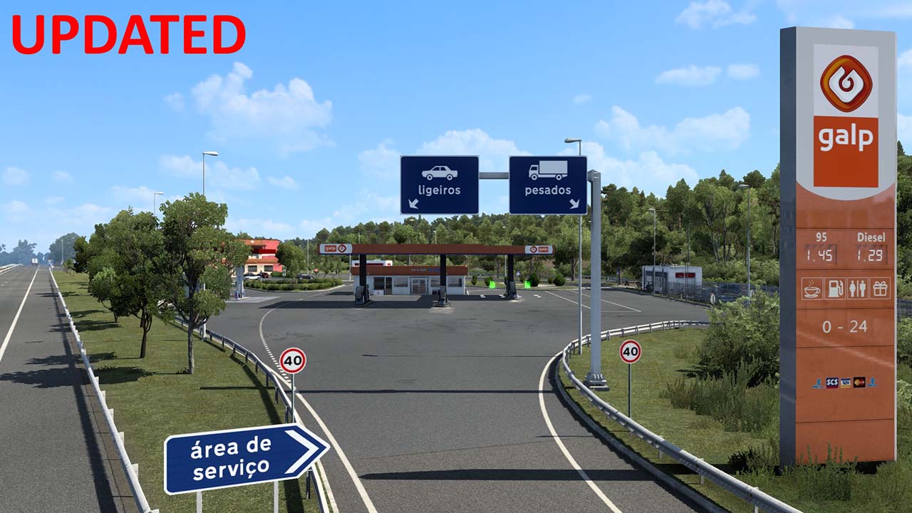 Real European Gas Stations Reloaded v1.47 - ETS2 mods download