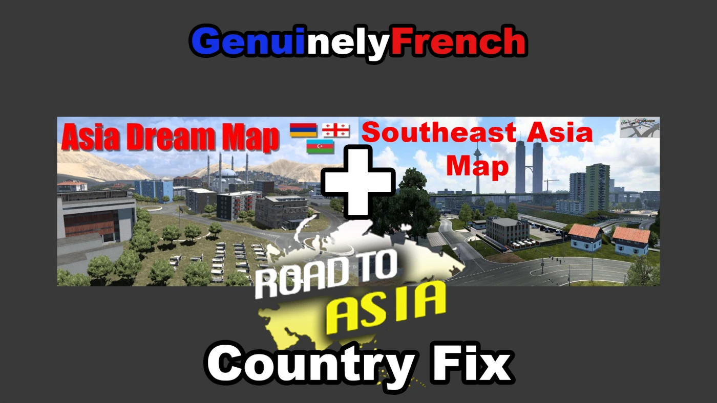 Road To Asia-Asia Dream Map-Southeast Asia Map Country Fix v1.0 1.49 ...