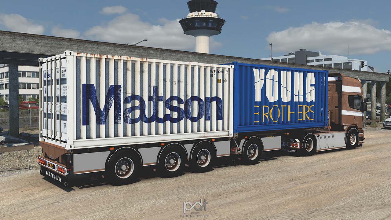 Scania 164L V8 580 Poiroux & Fils + Trailer v5 1.53 - ETS2 mods download
