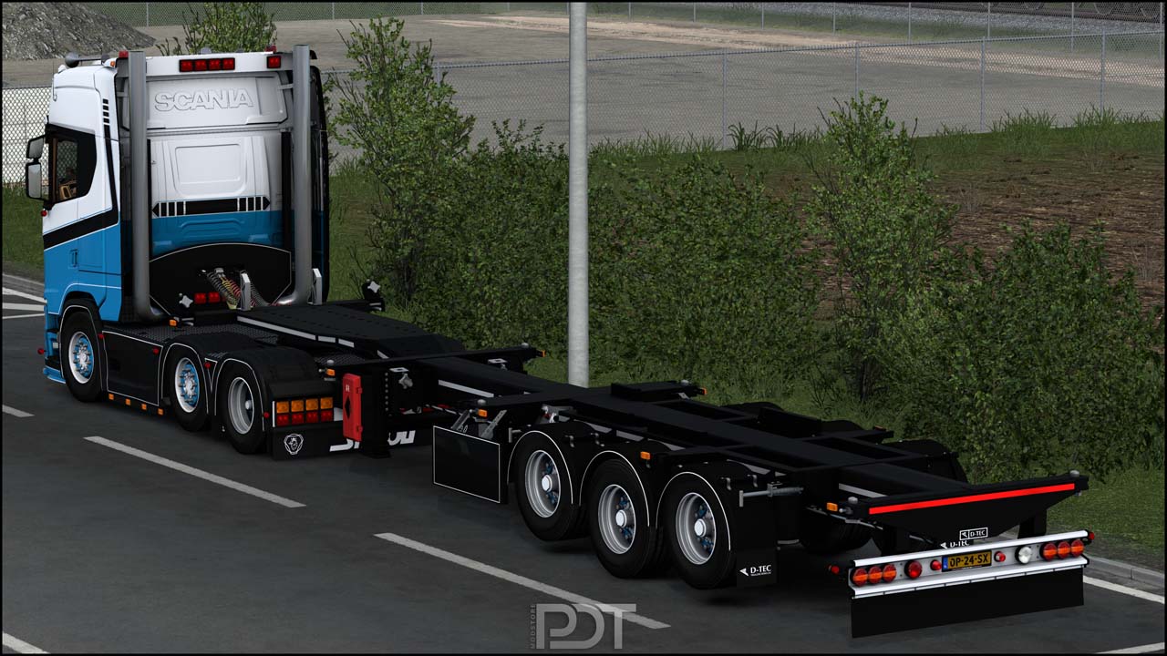 Scania 450S + Trailer BD Logistics v2.0 1.49 - ETS2 mods download