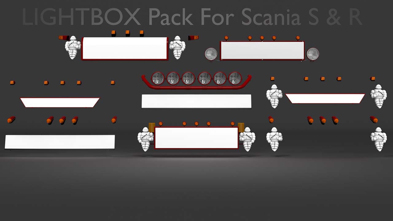 Scania NG S/R Lightbox v1.1 1.50 - ETS2 mods download
