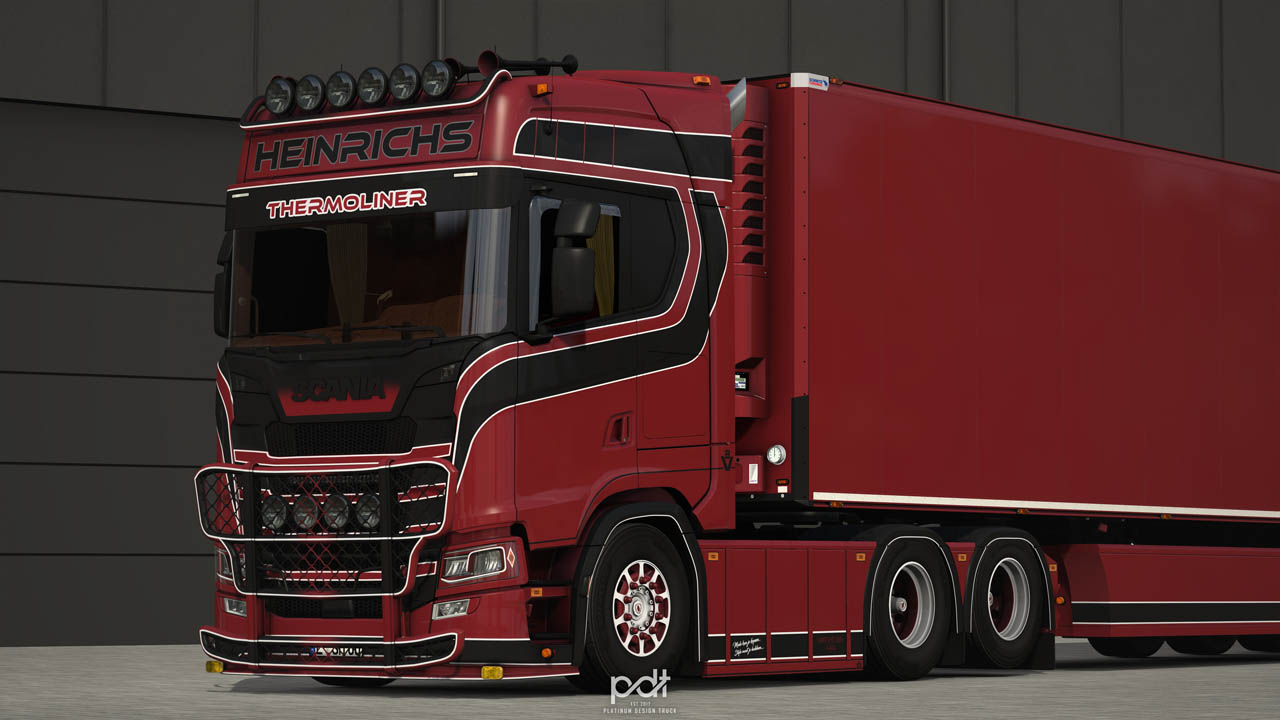 Scania S650 Heinrichs Thermoliner + Trailer v1.0 1.53 - ETS2 mods download
