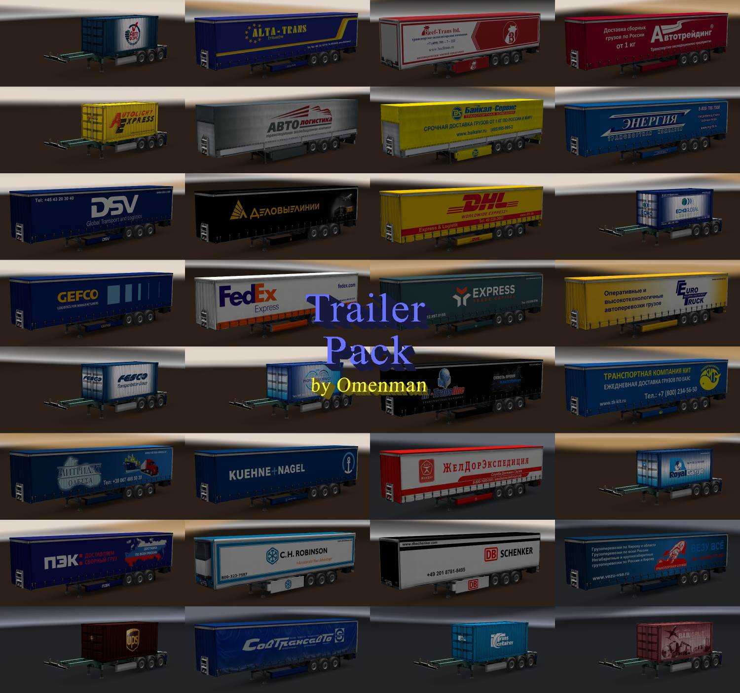 Trailer Pack Logistic v4.0 - ETS2 mods download