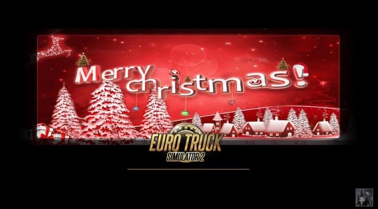 CHRISTMAS LOADING SCREEN + CAR DIALER MUSIC 1.22 - ETS2 mods download