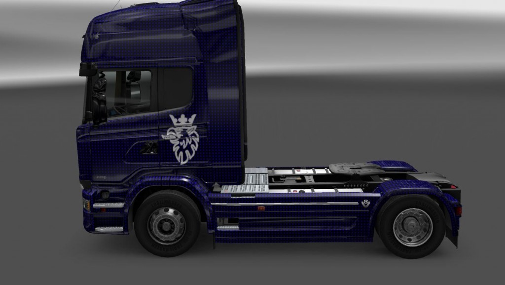 SCANIA STREAMLINE BLUE CARBON SKIN - ETS2 mods download