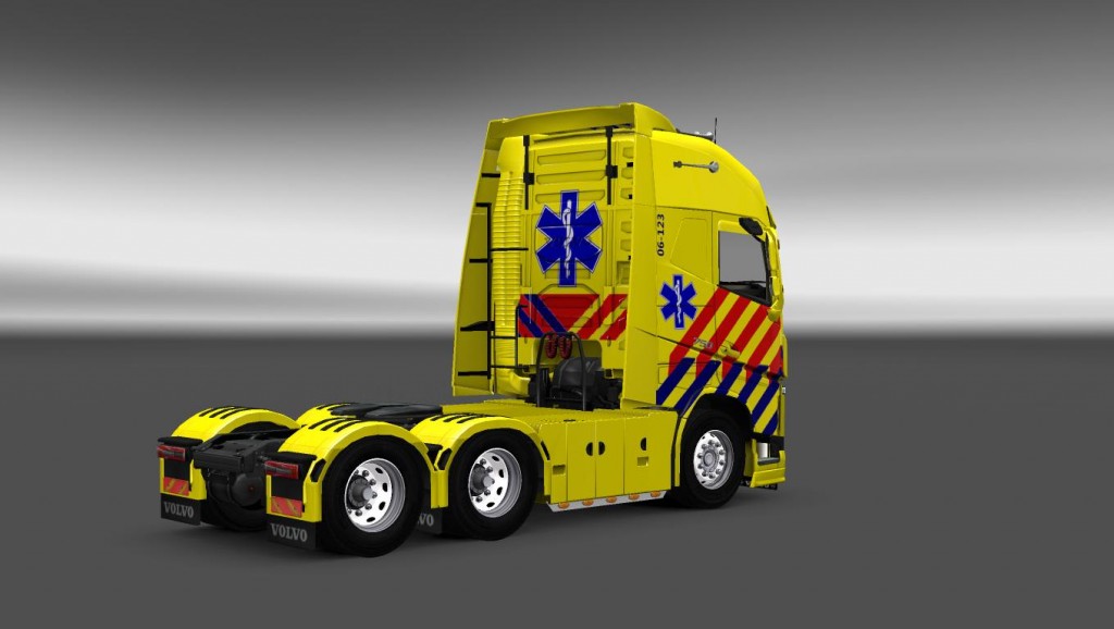 VOLVO FH 2013 AMBULANCE SKIN - ETS2 mods download