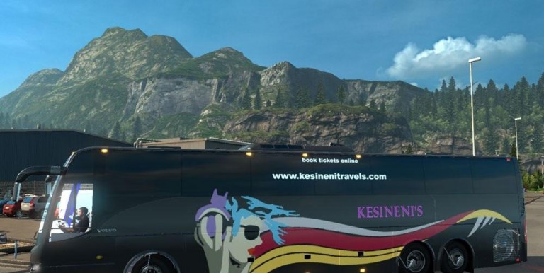 INDIAN VOLVO BUS MOD WITH SKINS OF VOLVO - ETS2 mods download