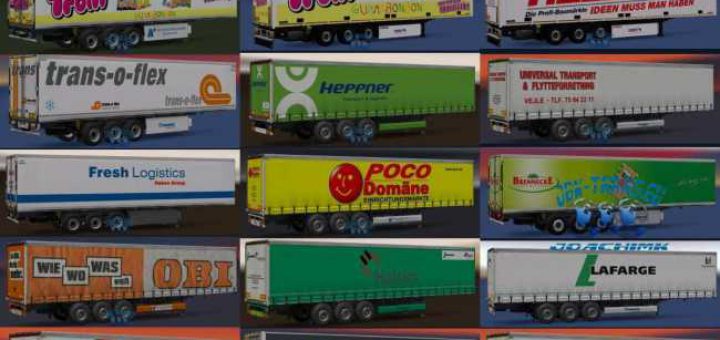 1.36 Vang's open semitrailer with 12 cargoes - ETS2 mods | Euro truck ...