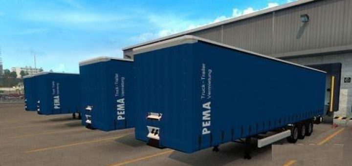 1.36 Vang's open semitrailer with 12 cargoes - ETS2 mods | Euro truck ...