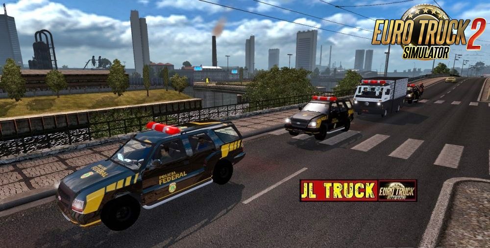 Police Escort v1.3 [1.28.x] - ETS2 mods download