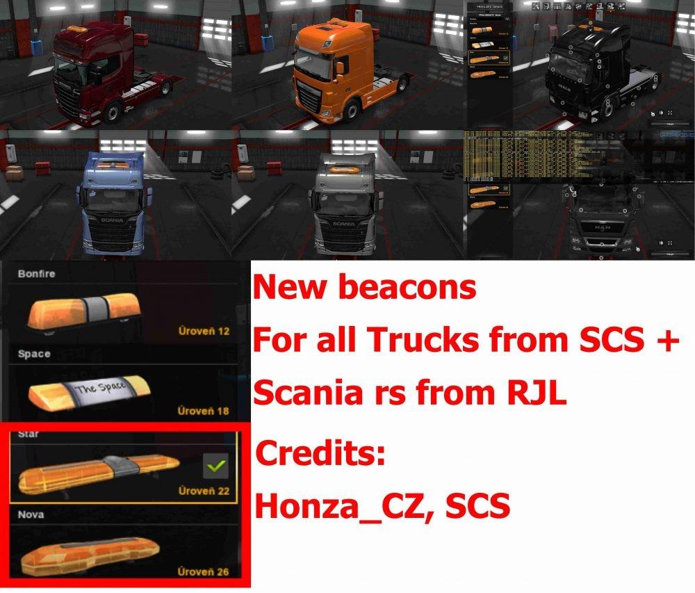 New Beacons v1.0 by Honza_CZ ETS2 [1.30.x] - ETS2 mods download