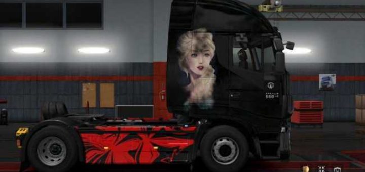 SCANIA RS RJL LONGLINE BEAUTIFUL GIRLS SKIN - ETS2 mods | Euro truck ...