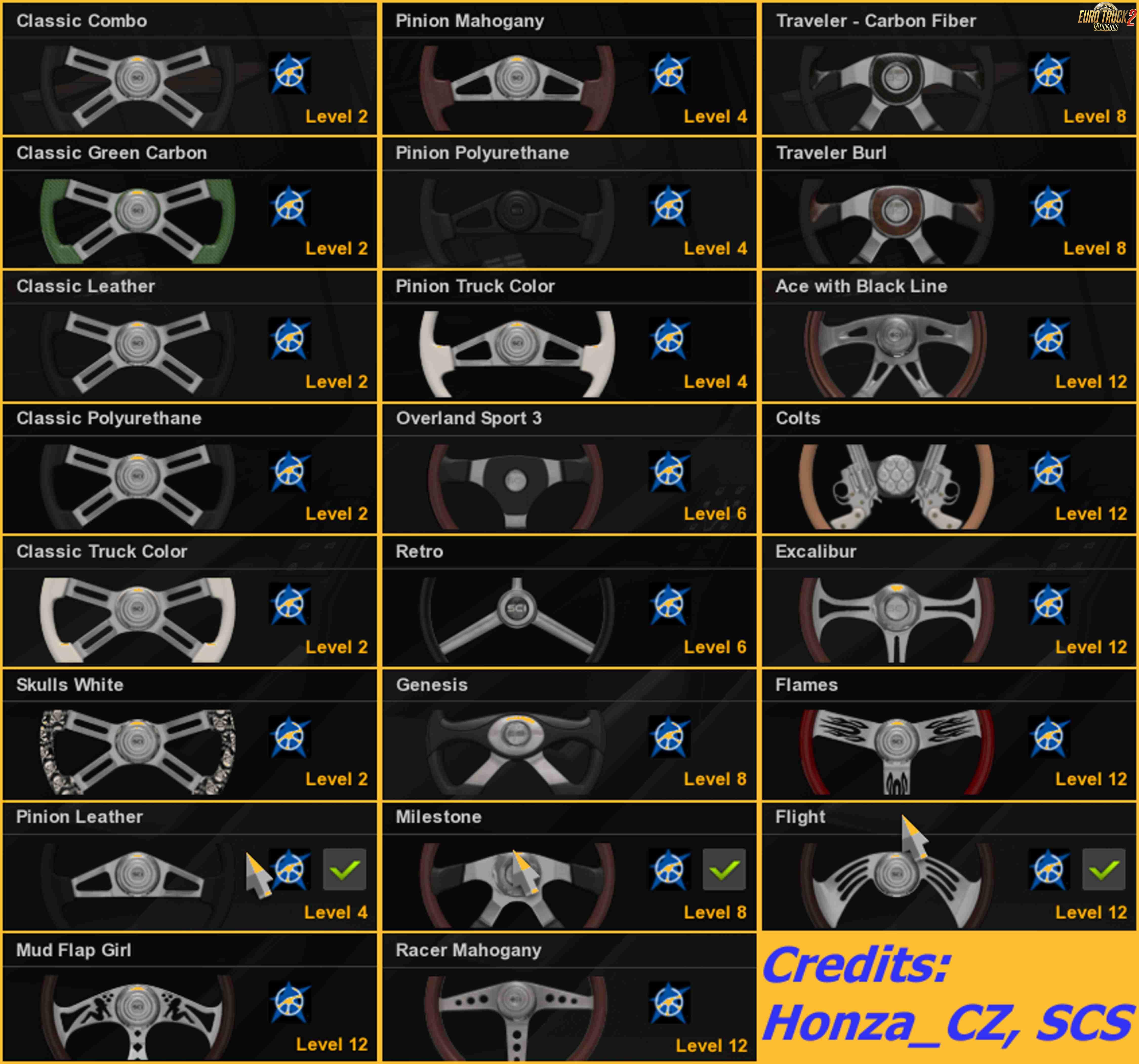 ATS steering wheels for ETS2 v3.0 [1.30.x] - ETS2 mods download