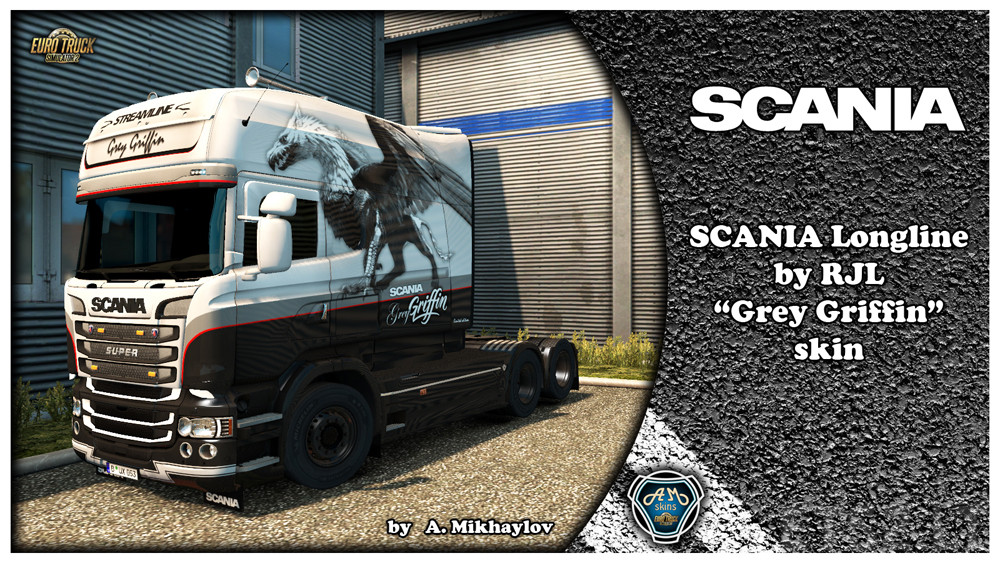 SCANIA “GREY GRIFFIN” SKIN - ETS2 mods download