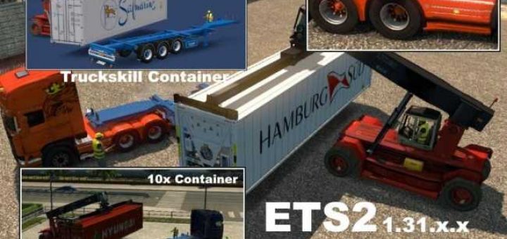 1.36 Vang's open semitrailer with 12 cargoes - ETS2 mods | Euro truck ...