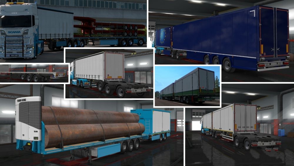 [MP] New Trailer Double Configurations (and more) - ETS2 mods download