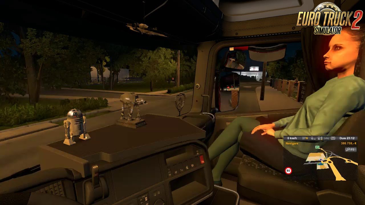 ANIMATED FEMALE PASSENGER IN YOUR TRUCK V1.1 1.33.X - ETS2 mods download