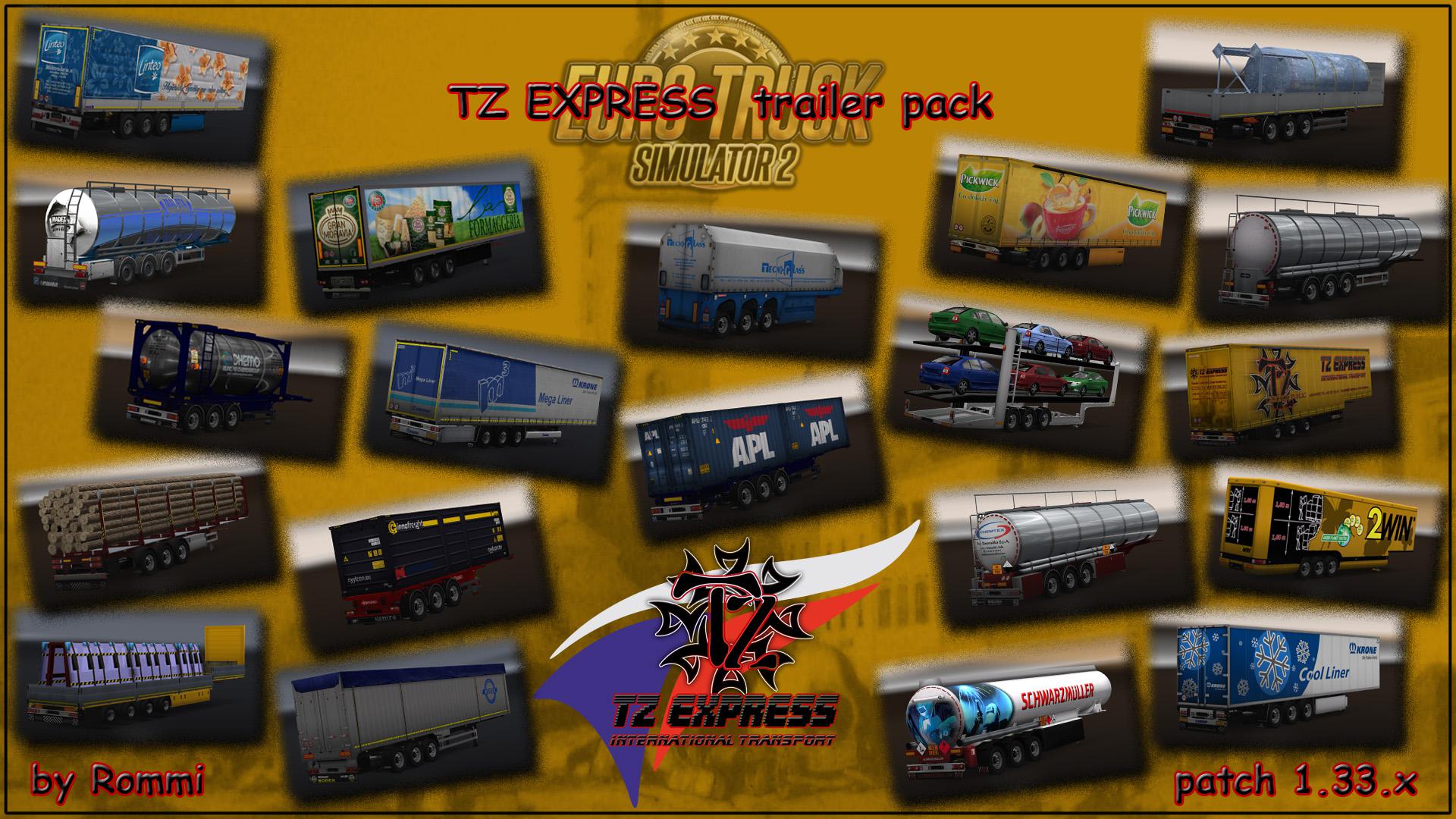 Ownable Trailer Package by TZ (3 different Trailer - types) 1.33.x ...