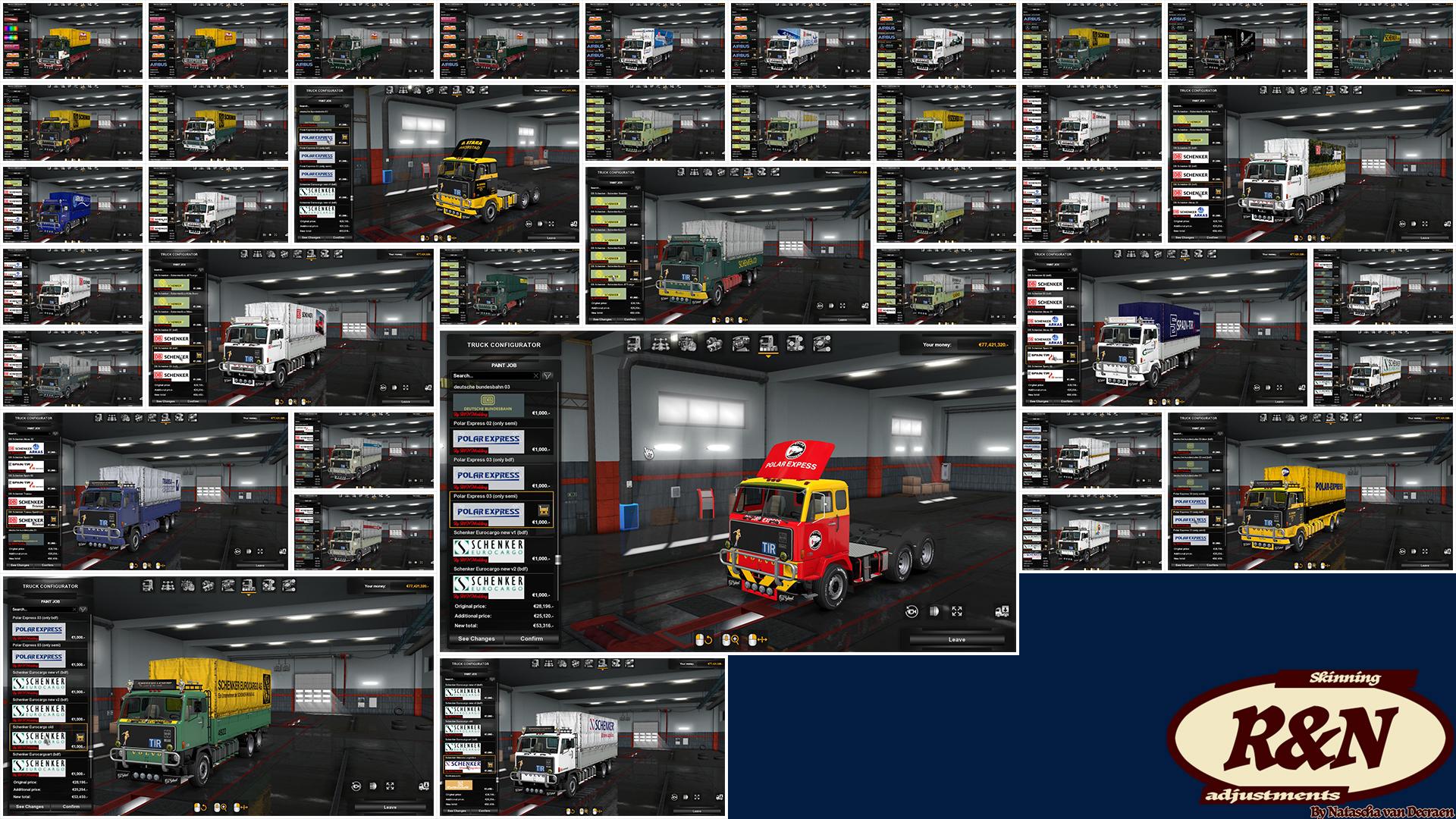 SKINS PACKAGES FOR VOLVO F88 BY XBS 1.33.X - ETS2 mods download
