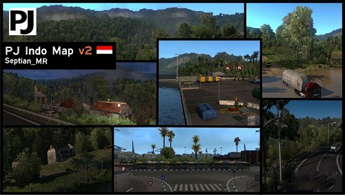 PJ Indo Map v2.6 - ETS2 mods download