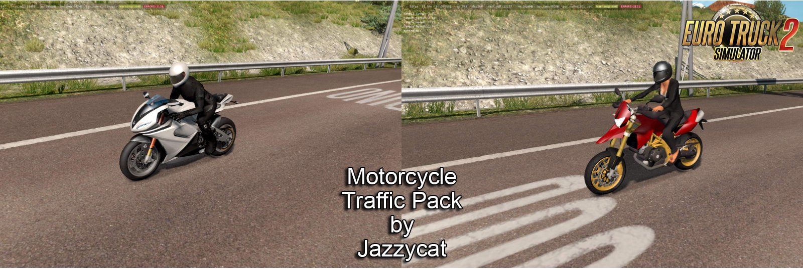 Motorcycles in Traffic Pack v2.6 1.34.x - ETS2 mods download