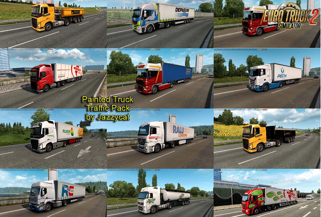 Company Trucks and Trailers in Traffic Pack v7.5 1.34.x - ETS2 mods ...