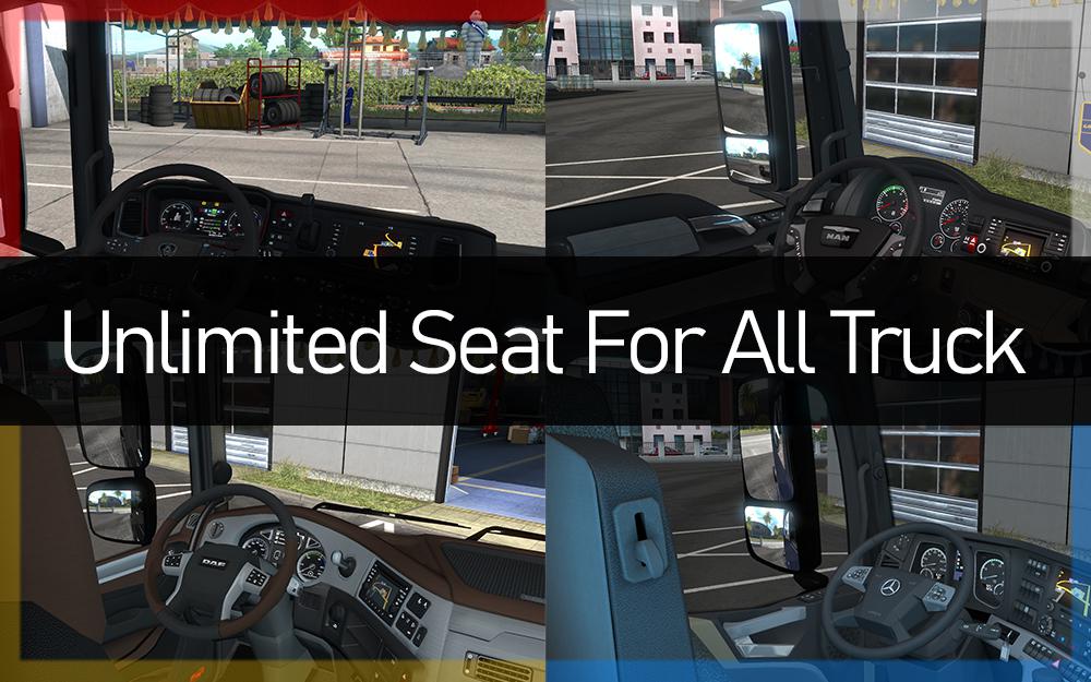 Unlimited Seat Adjustment for All Trucks by Enes “HetriX” BOLAT 1.35.x ...