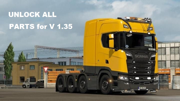 Unlock all Parts 1.35.x - ETS2 mods download