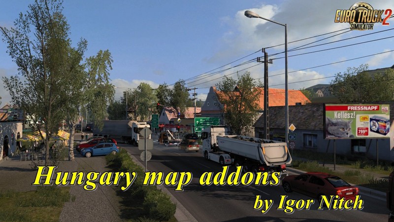 Hungary Map Addons v2.2.35 by Igor Nitch 1.35.x - ETS2 mods download
