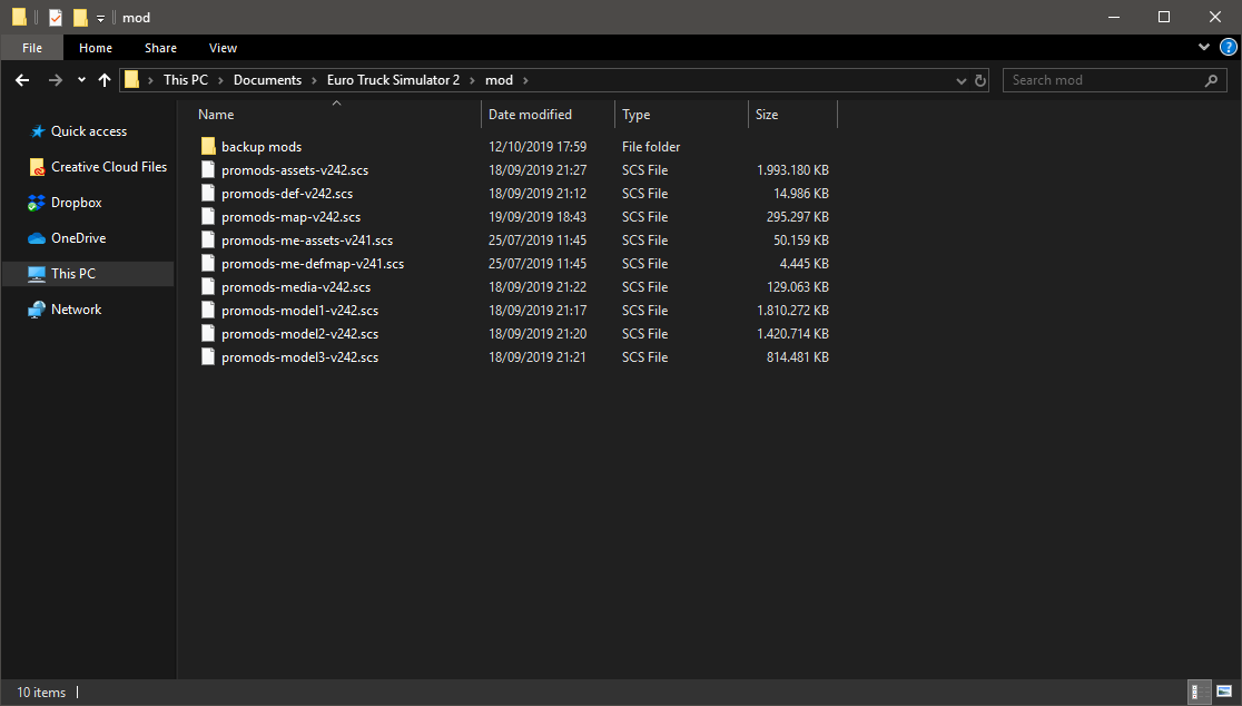 all Promods ver 2.42 - ETS2 mods download
