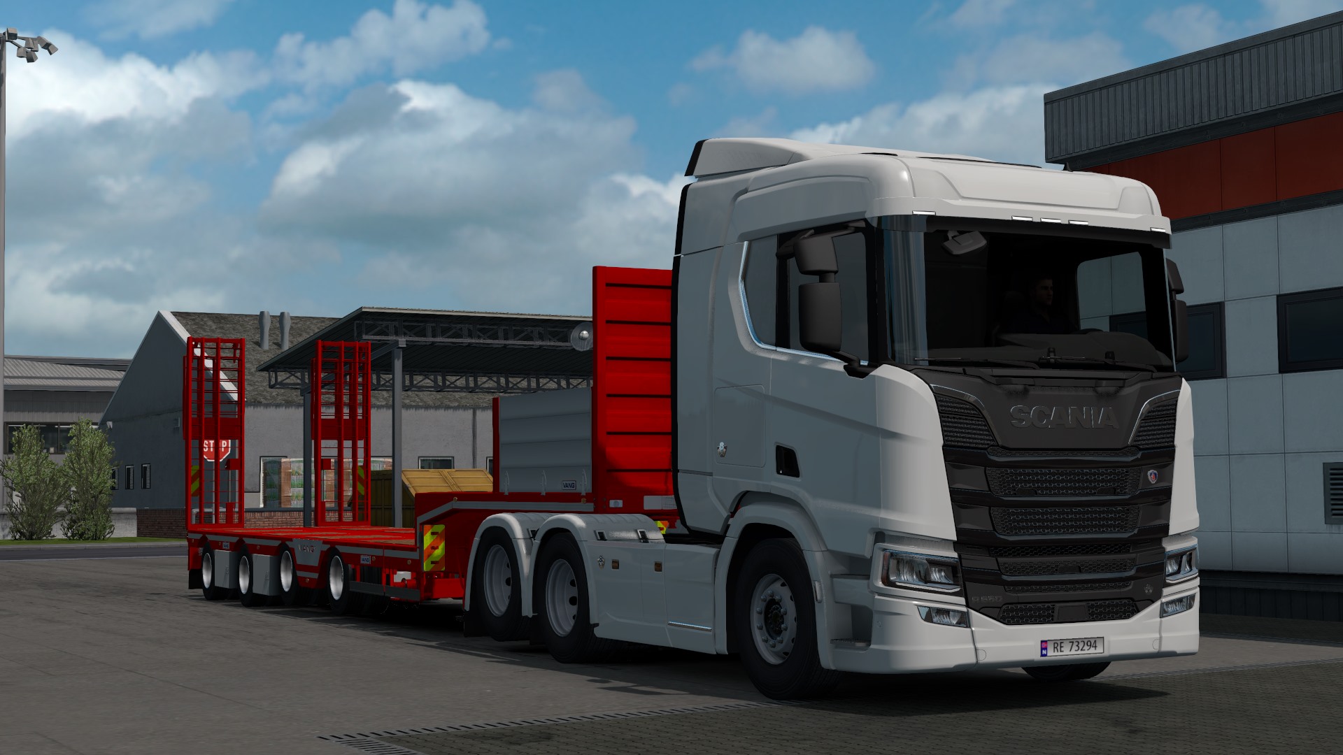 1.36 Vang's open semitrailer with 12 cargoes - ETS2 mods download