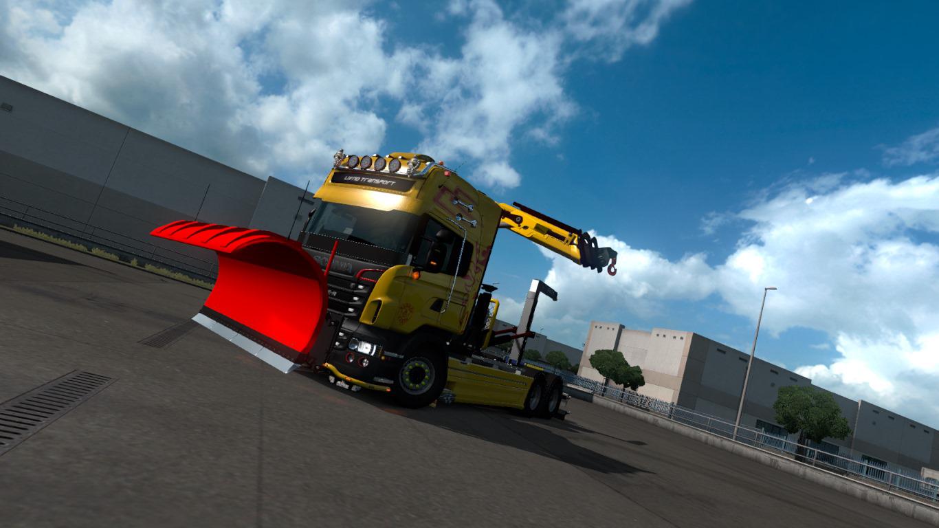 Snow Plow by Teklic [1.36.x] - ETS2 mods download