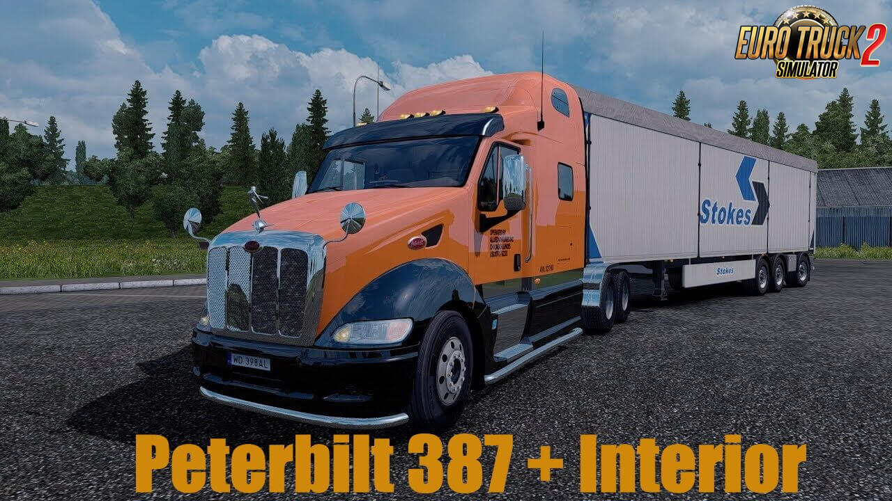 Peterbilt 387 + Interior v1.3.137C [AiO] (1.37.x) - ETS2 mods download