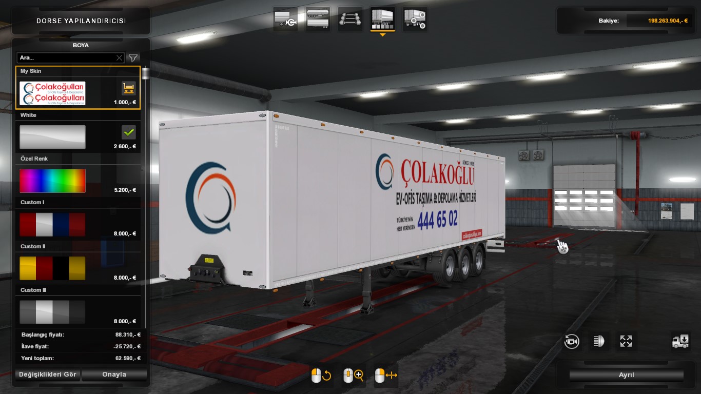 ETS 2 DORSE SKİNİ www.colakoglunakliyat.com - ETS2 mods download