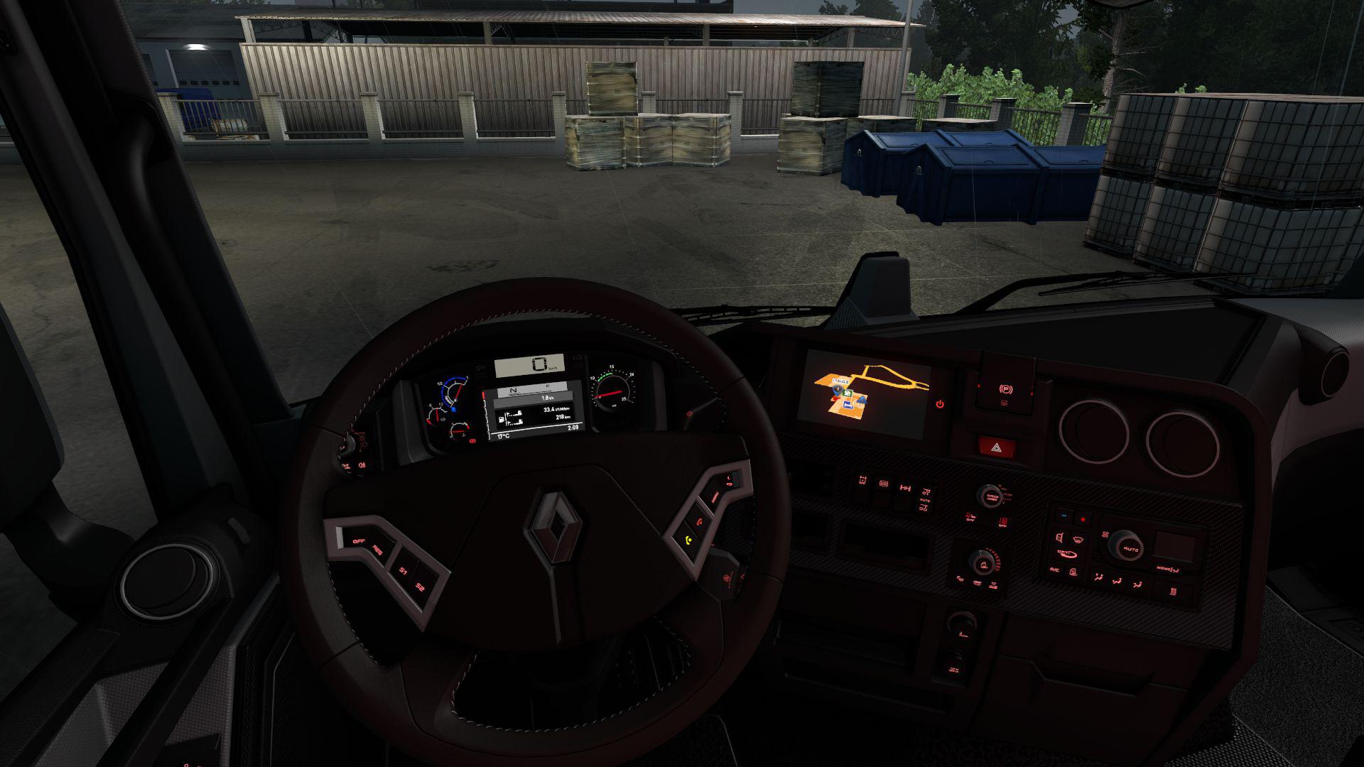 RENAULT T RANGE NEW DASHBOARD AND INTERIOR 1.37.X - ETS2 mods download