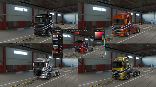 Norwegian Paint Job Coloreable [MP-SP] [Multiplayer] [TruckersMP ...