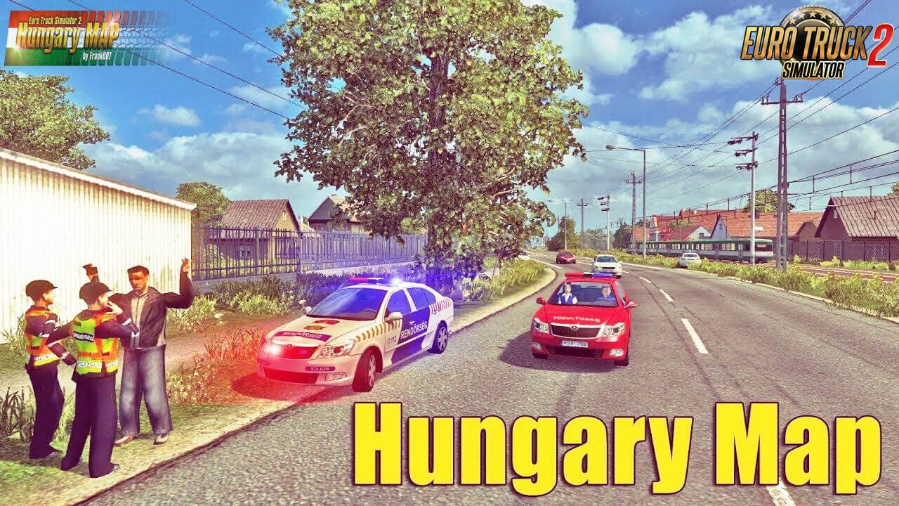 Map of Hungary v0.9.28b - Updated by Indian56 (1.39.x) - ETS2 mods download