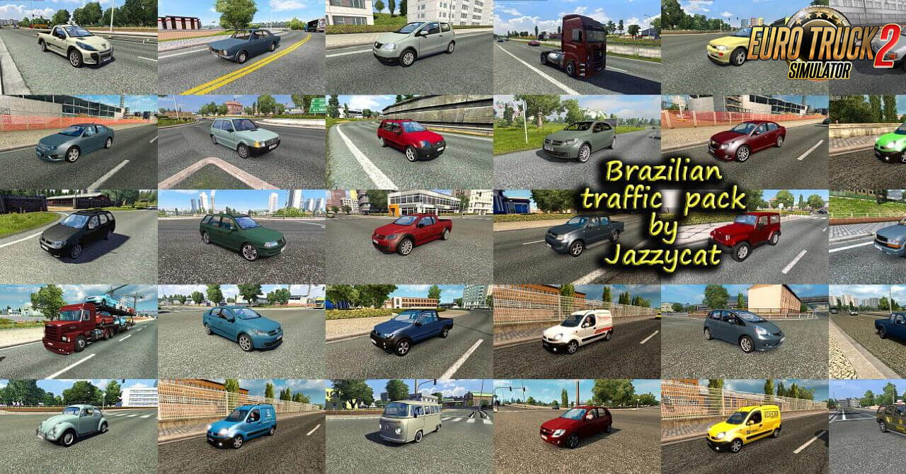 Brazilian Traffic Pack v2.7 [1.39.x] - ETS2 mods download