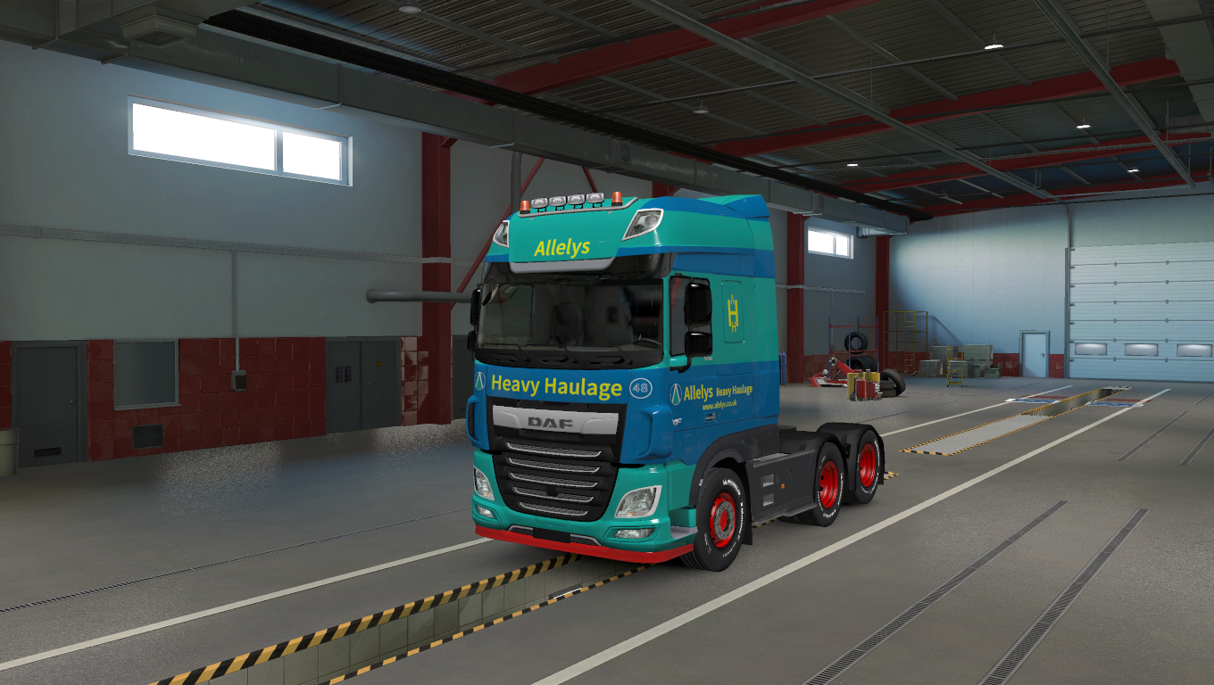 Allelys Heavy Haulage DAF XF Euro6 - ETS2 mods download