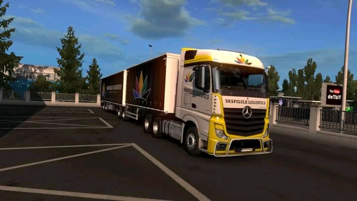 Sesfigile Double Trailer - ETS2 mods download