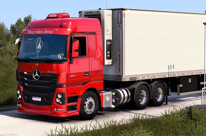 Mercedes Actros v1.5.1 [1.41.x] - ETS2 mods download